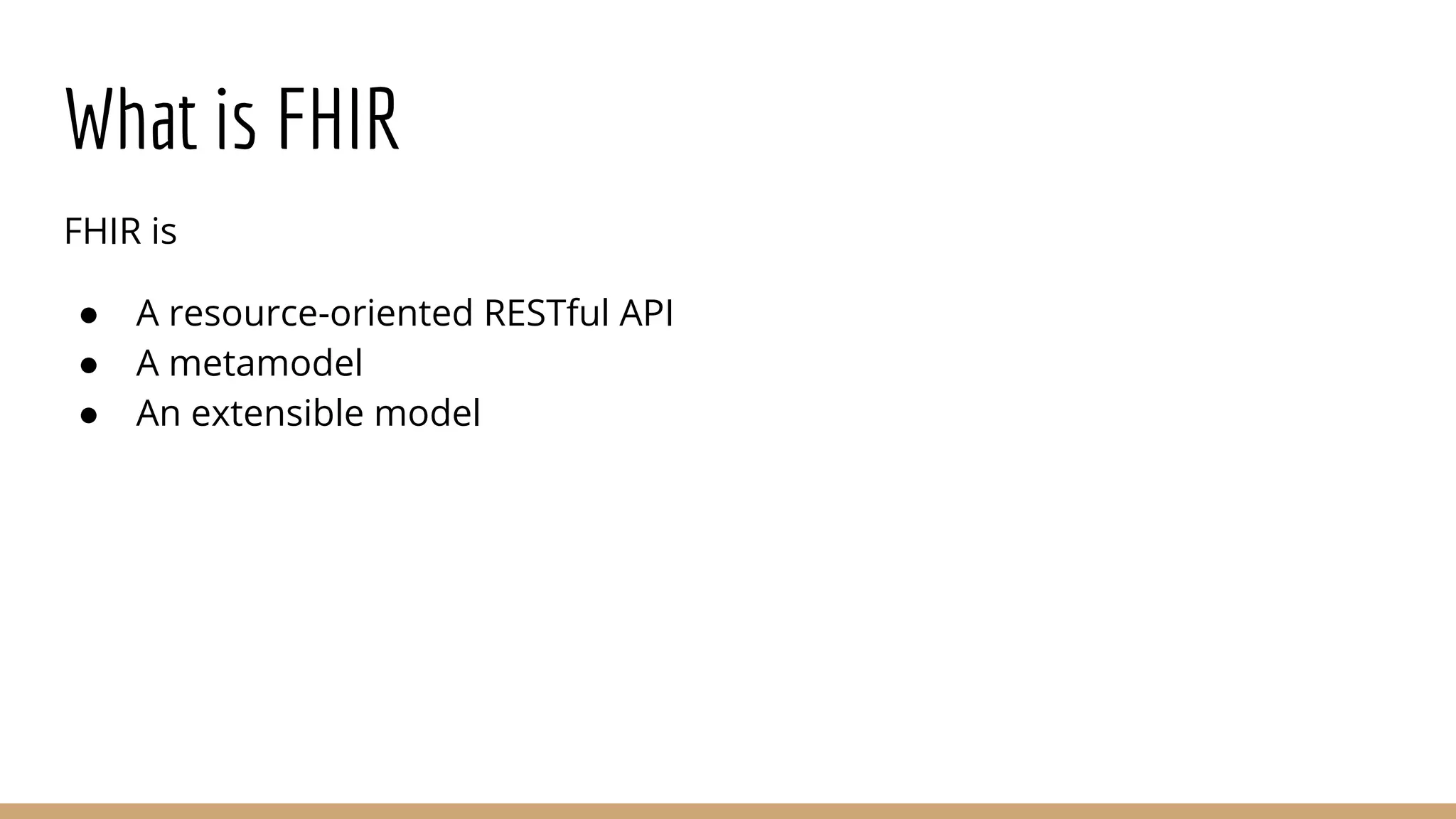 Claude Nanjo. Modeling with FHIR. An Introduction to FHIR. | PPT