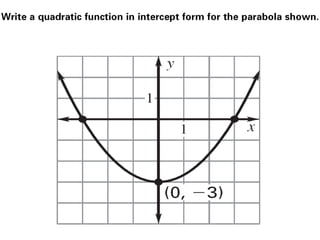 Modeling with quadratic functions | PPT