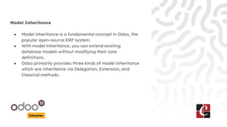 What is Model Inheritance in Odoo 17 ERP | PPT