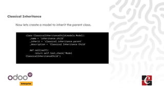 What is Model Inheritance in Odoo 17 ERP | PPT