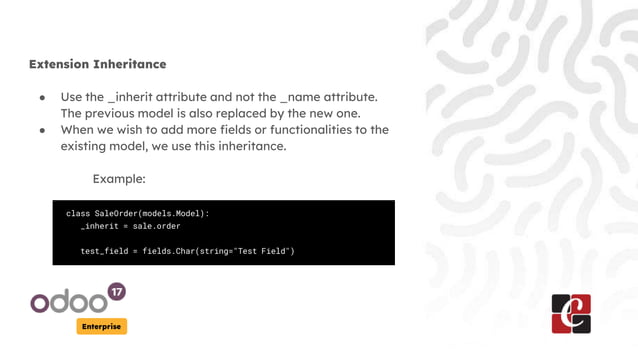 What is Model Inheritance in Odoo 17 ERP | PPT