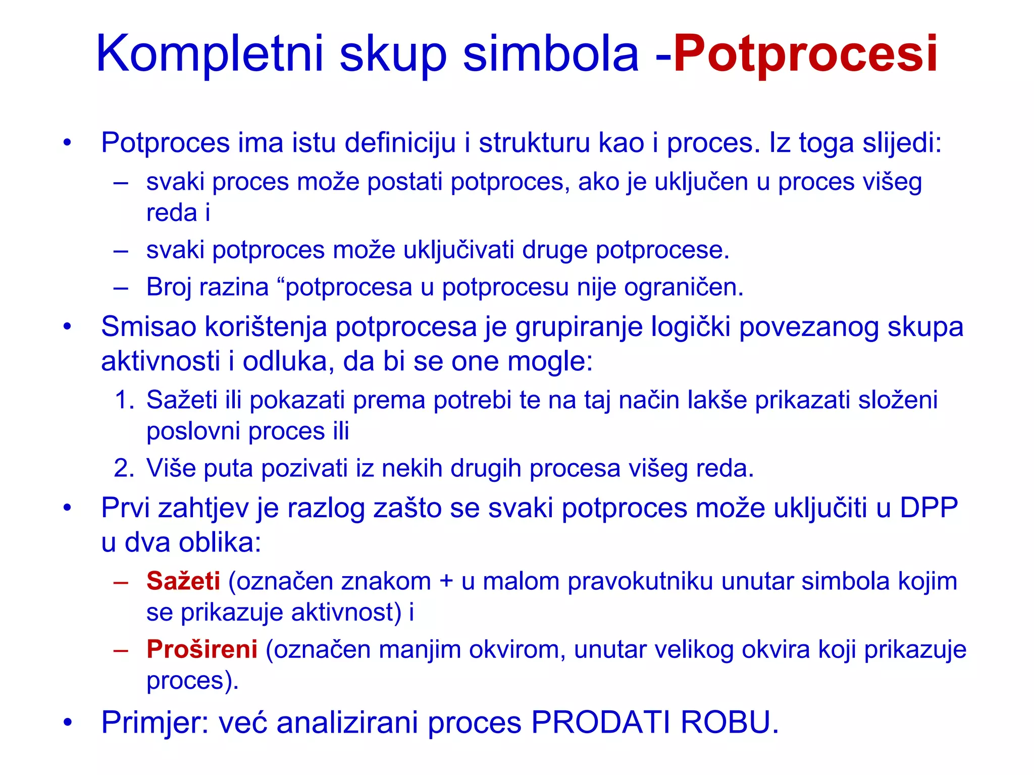 Modeliranje poslovnih procesa - uvod u BPMN | PPTX