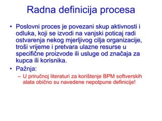 Modeliranje poslovnih procesa - uvod u BPMN | PPTX