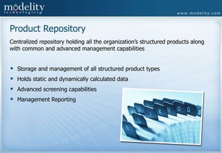 Modelity structures presentation | PDF
