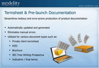 Modelity structures presentation | PDF