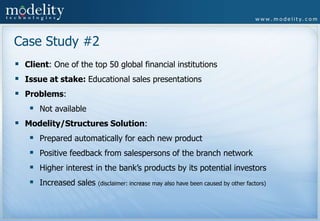 Modelity structures presentation | PDF
