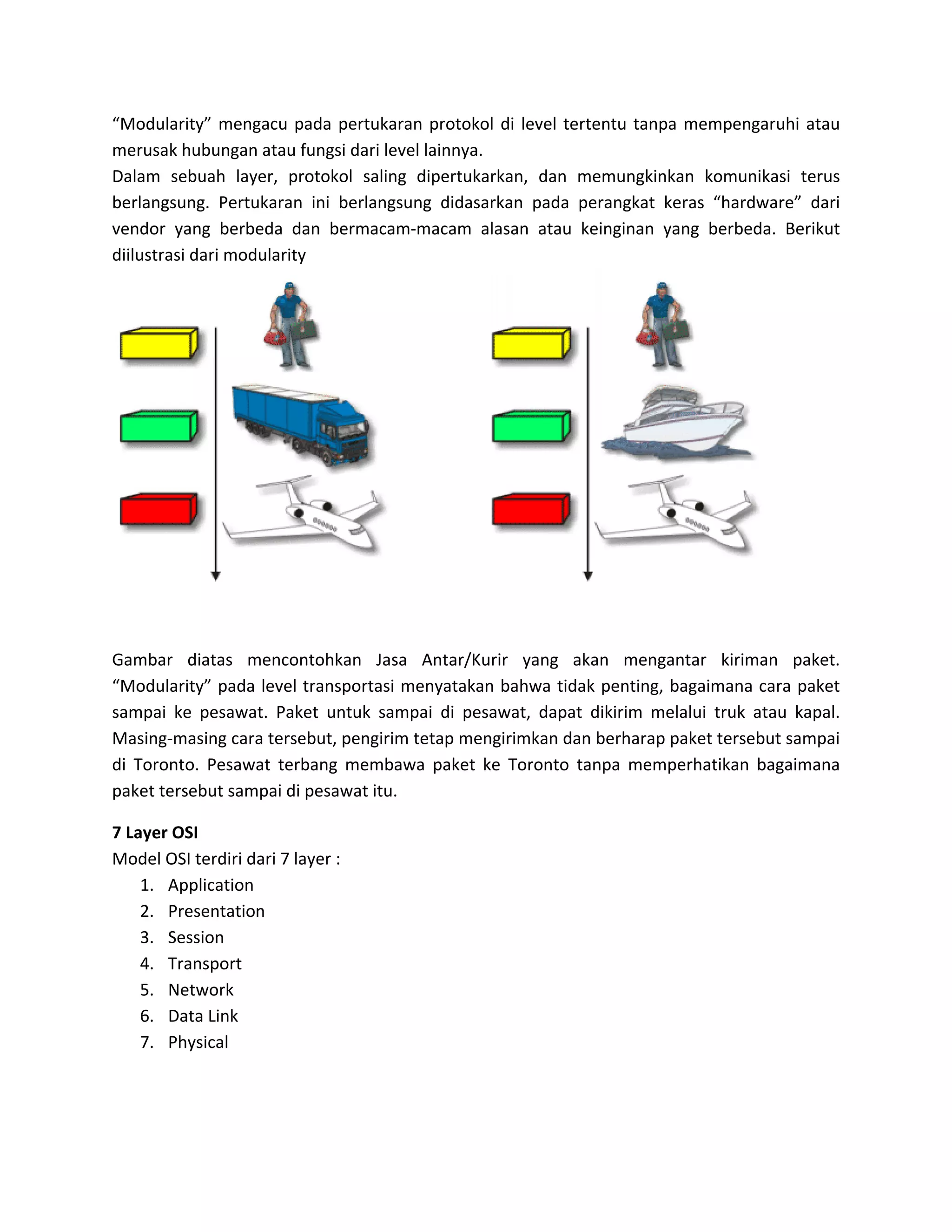 Model jaringan 7 osi layer | PDF