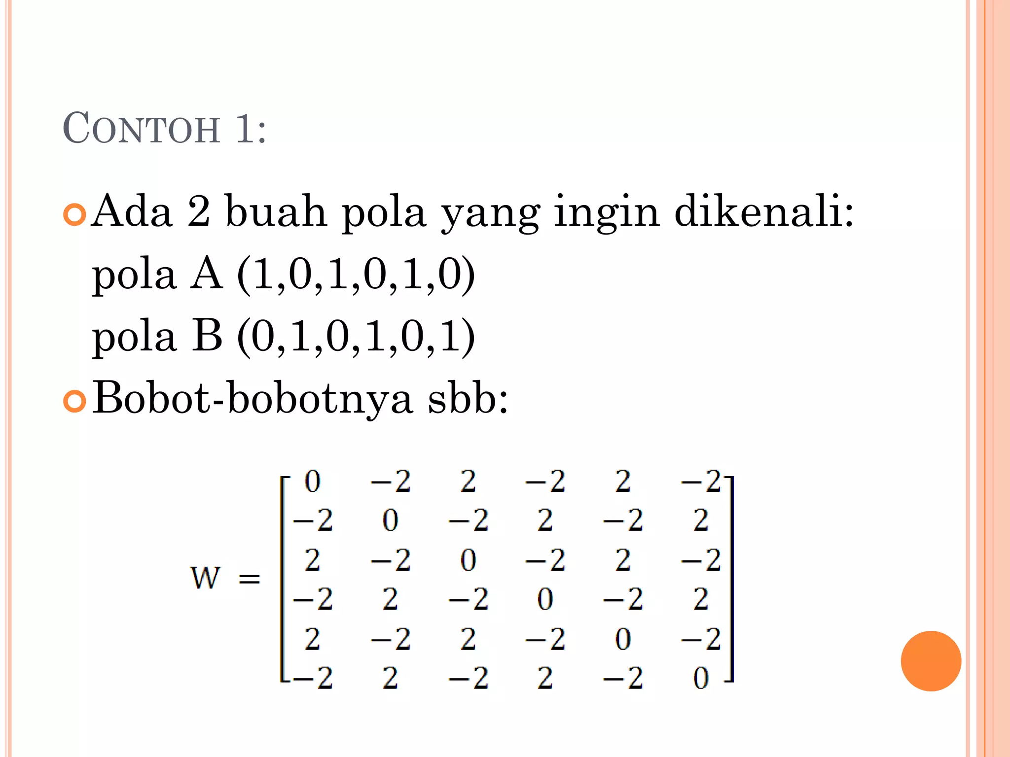 Model Jaringan Hopfield | PDF