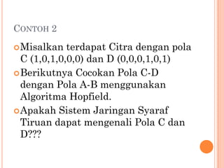 Model Jaringan Hopfield | PDF