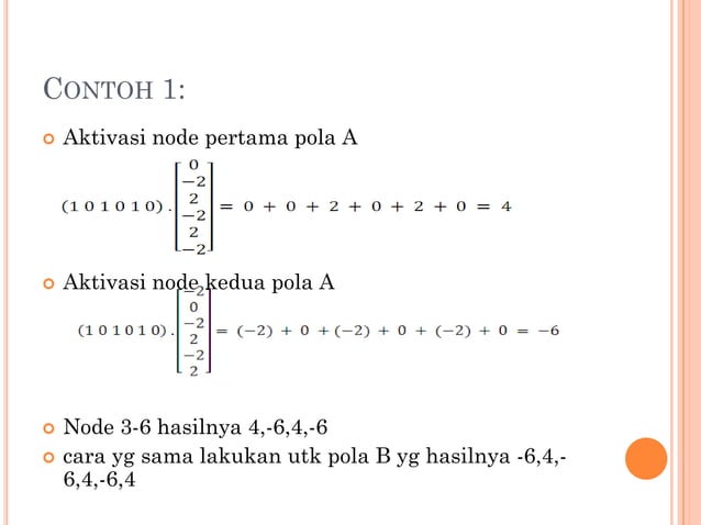 Model Jaringan Hopfield | PDF
