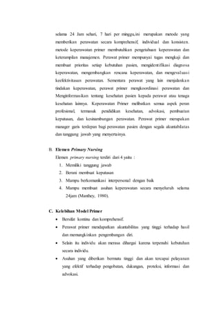 Model keperawatan primer | DOCX