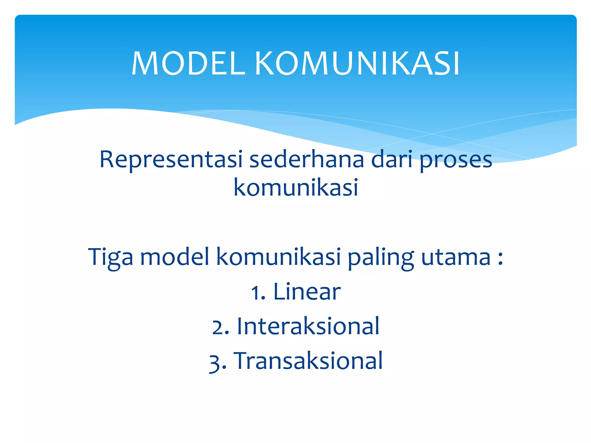 Model komunikasi | PPT
