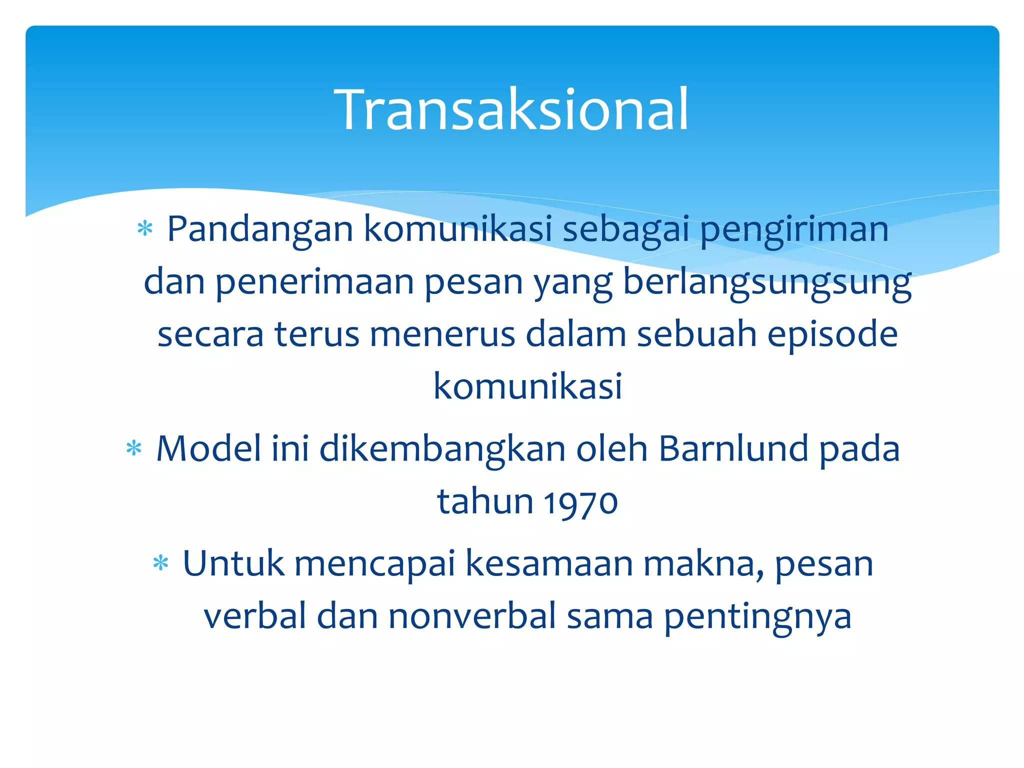 Model komunikasi | PPT