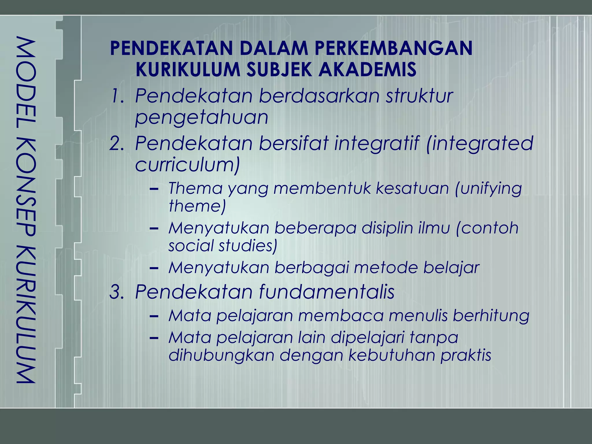 Model konsep kurikulum (7) | PPT