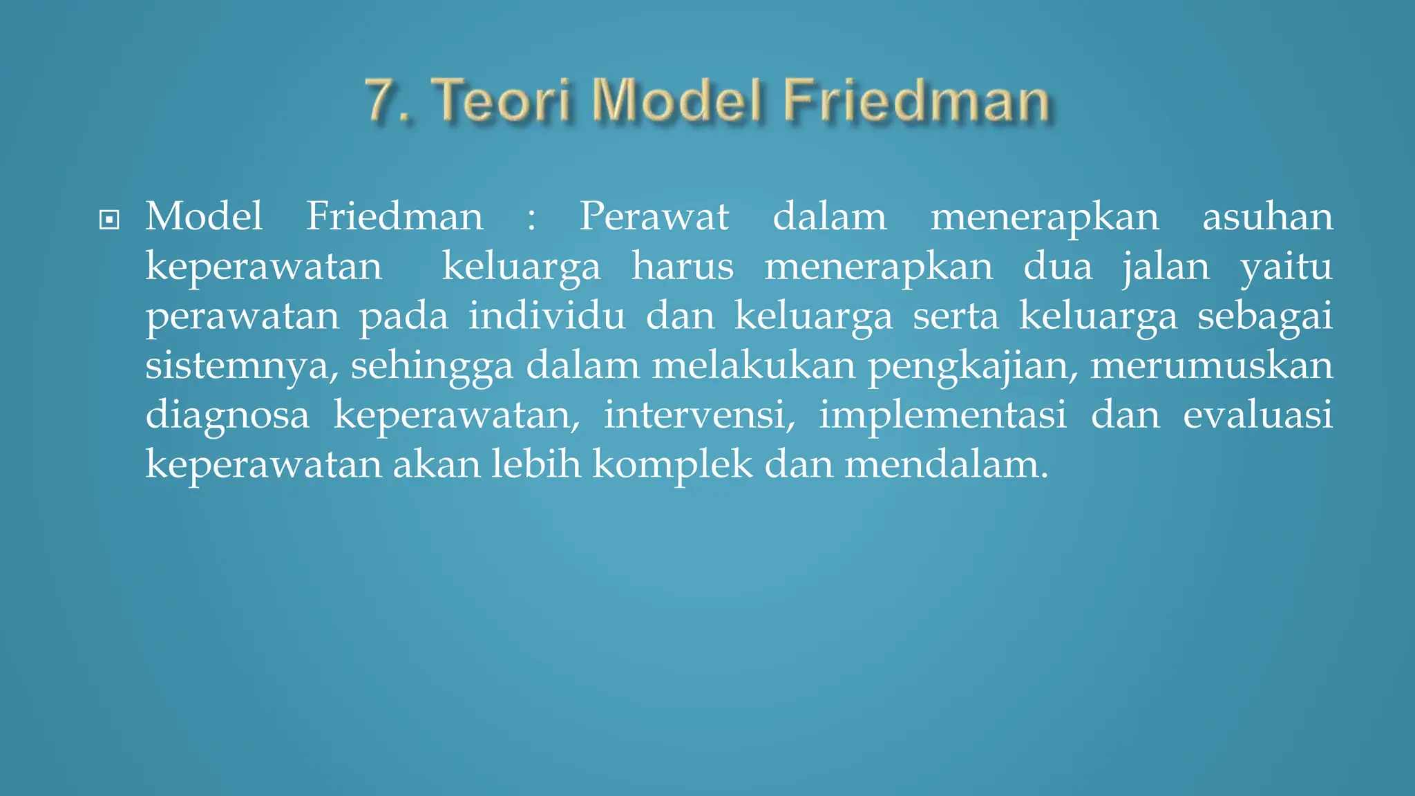 Teori Model konseptual keperawatan keluarga | PPTX