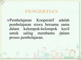 Model kooperatif | PPTX