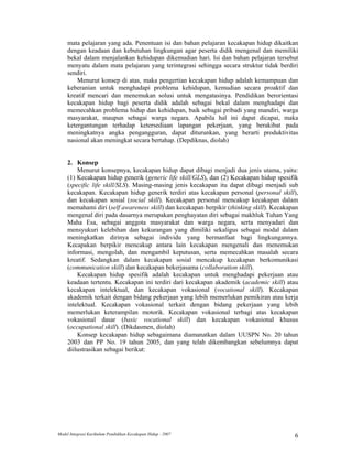 Model kurikulum pkh | PDF