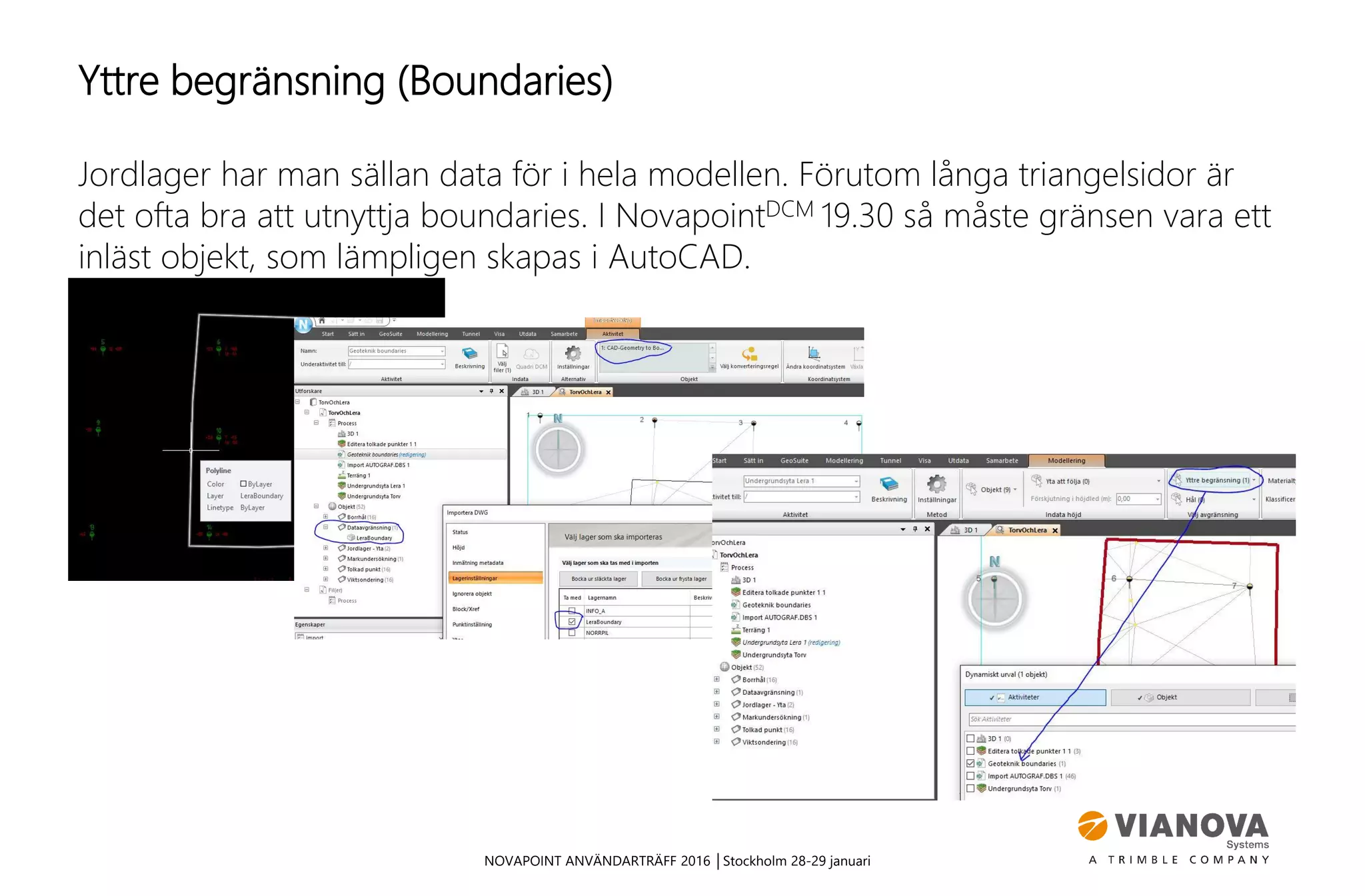 Modellering av jordlager och berg i novapoint dcm | PDF