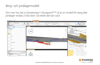 Modellering av jordlager och berg i novapoint dcm | PDF