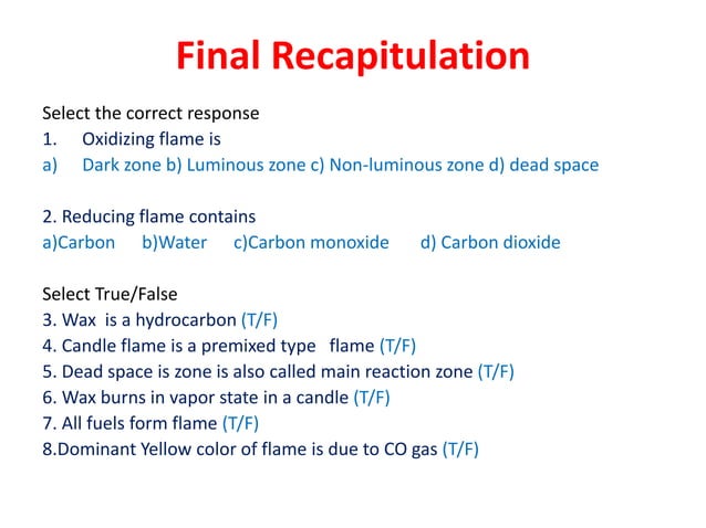 Model lesson on parts of flame by vijay grover | PPTX | Chemistry | Science