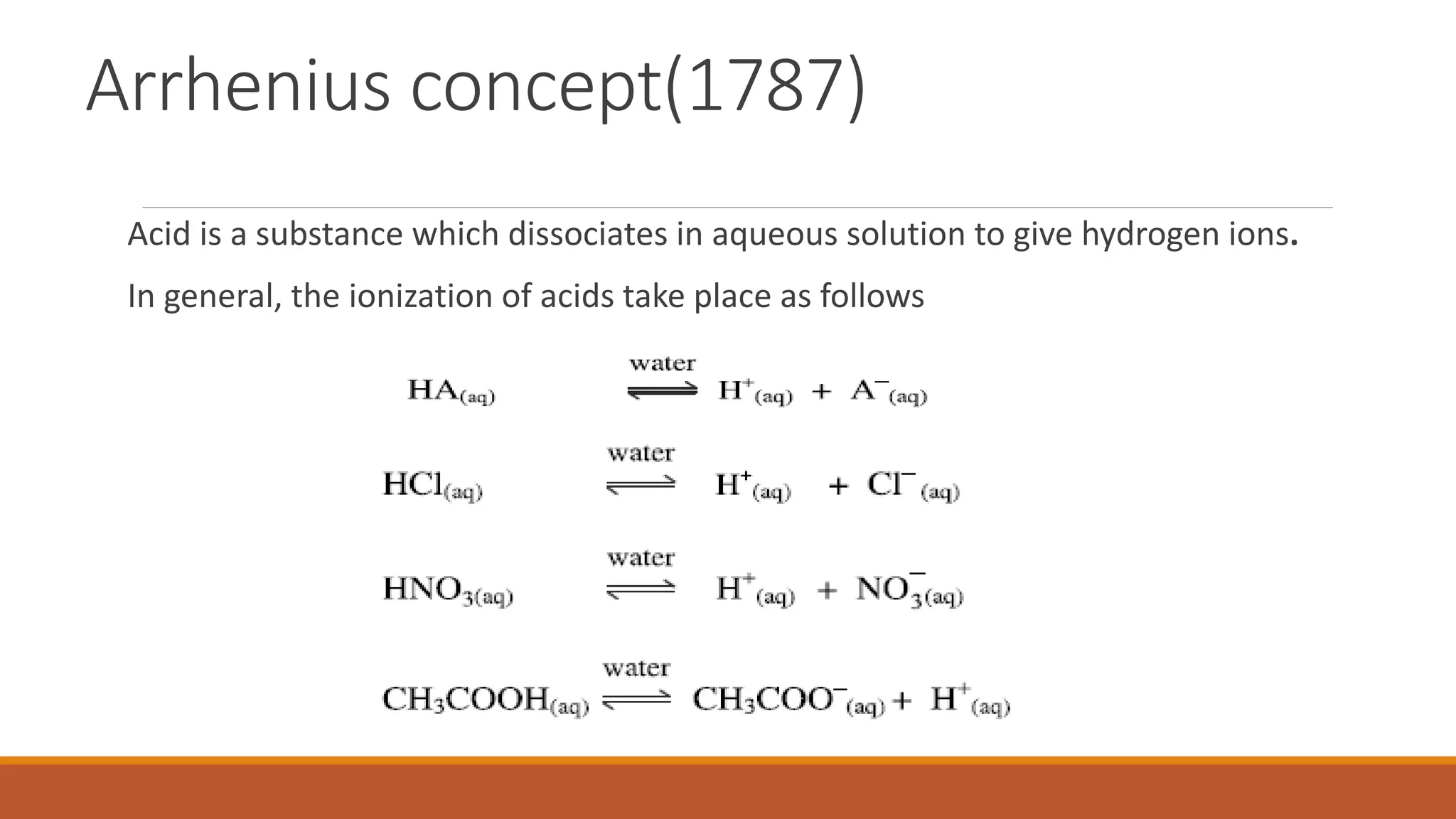 Acid and base arhenius concept | PPTX