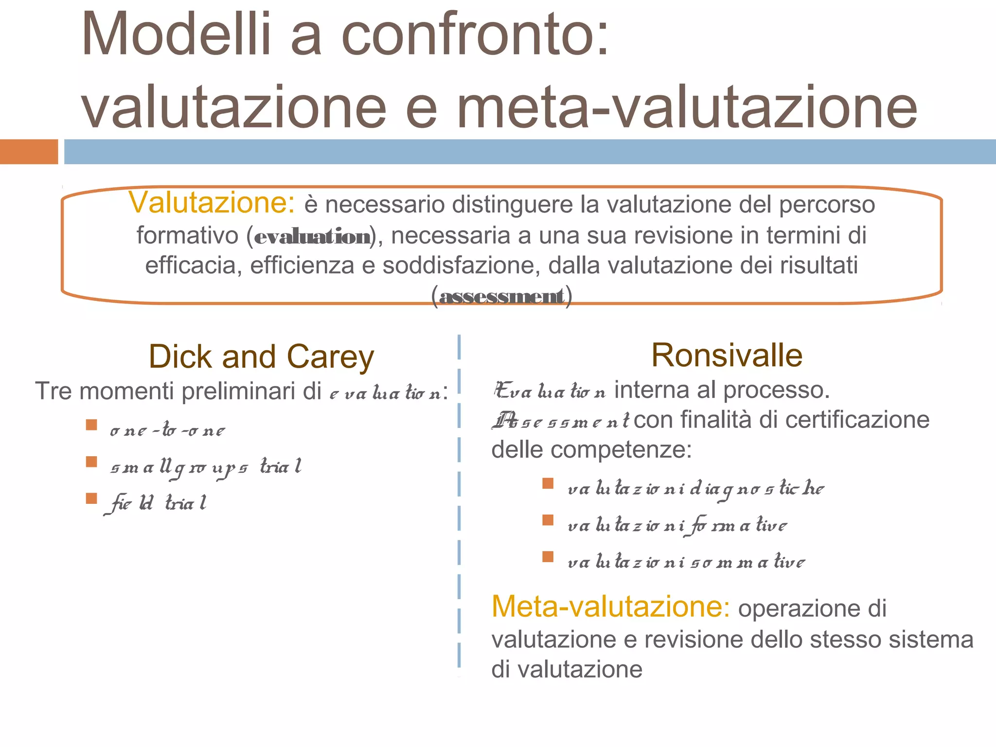 Modelli di progettazione didattica a confronto | PPT