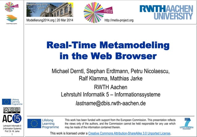 Real-Time Metamodeling in the Web Browser | PPT