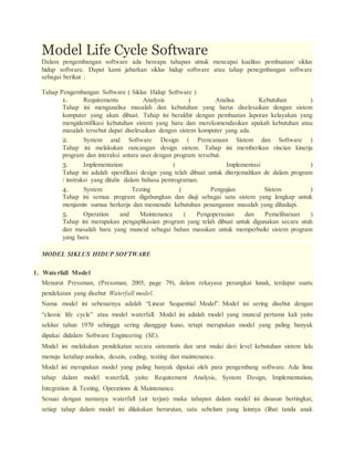 Model life cycle software | PDF
