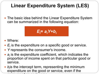 Model – Linear expenditure system.pptx