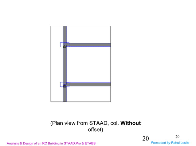 Modelling Building Frame with STAAD.Pro & ETABS - Rahul Leslie | PPT