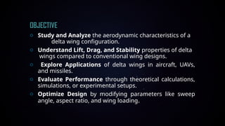 Modelling and aerodynamic analysis of delta wing.pptx