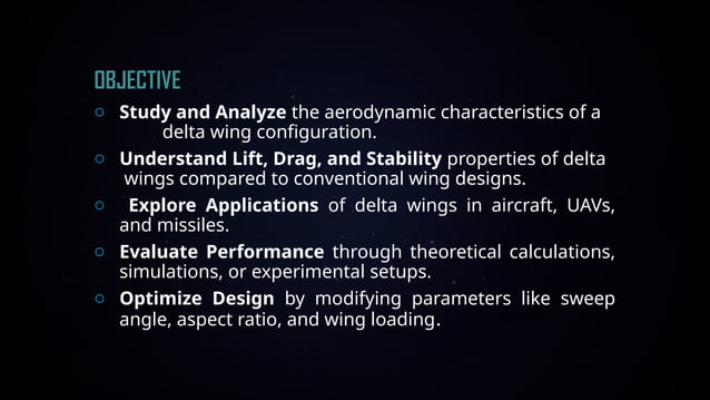 Modelling and aerodynamic analysis of delta wing.pptx