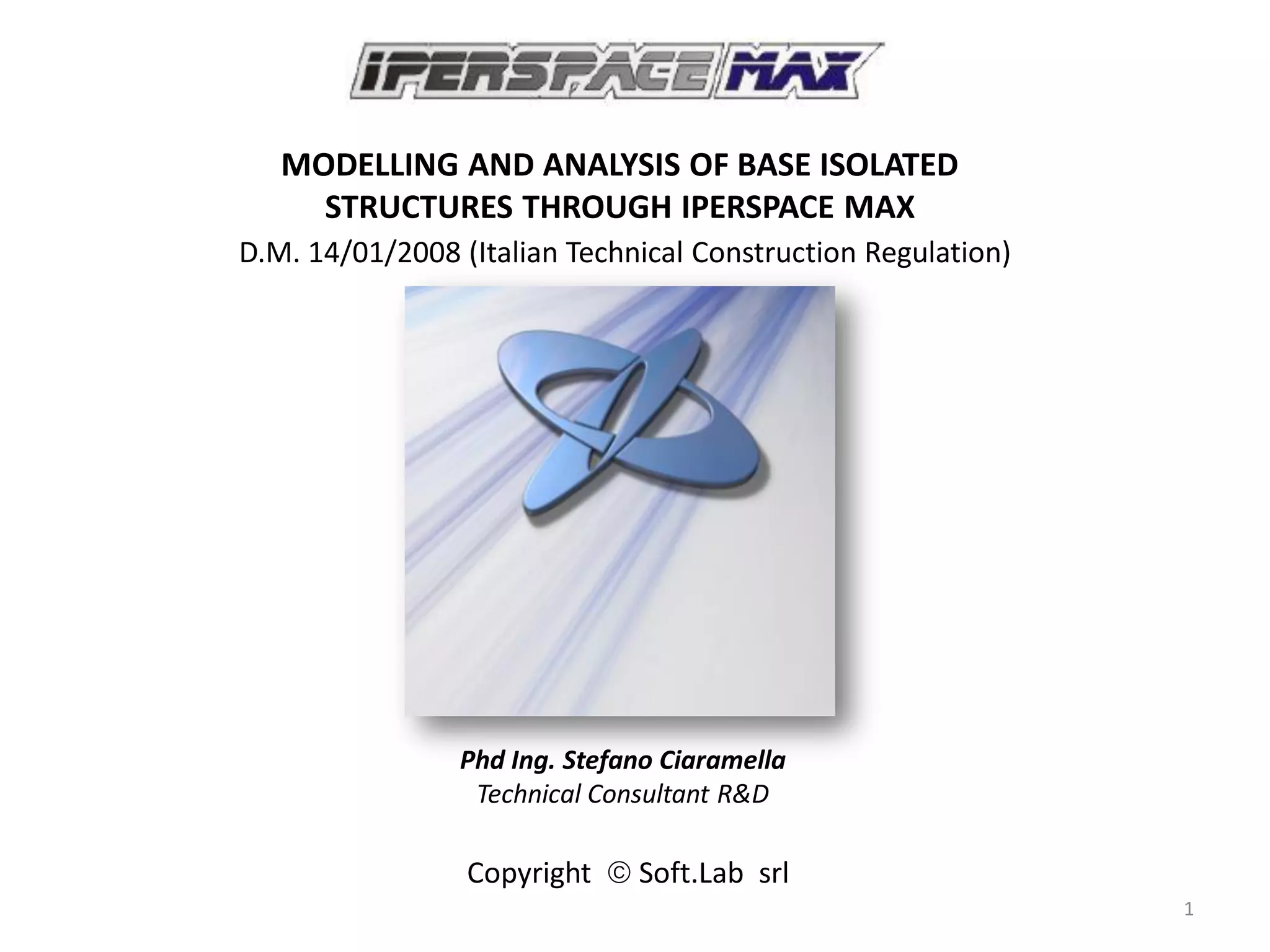 Modelling and analysis of base isolated structures | PDF