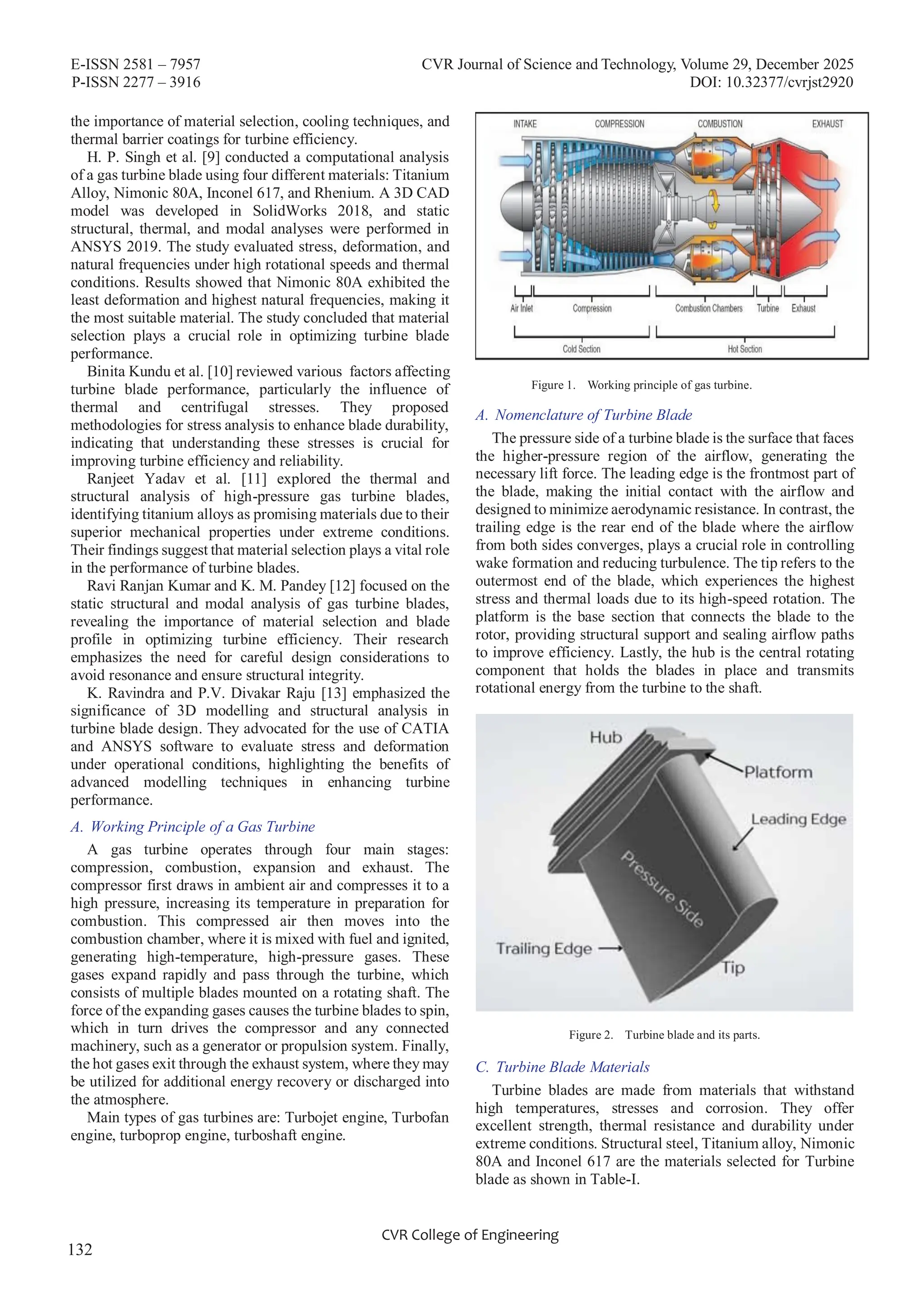 Modelling and Analysis of Gas Turbine Blade paper.pdf