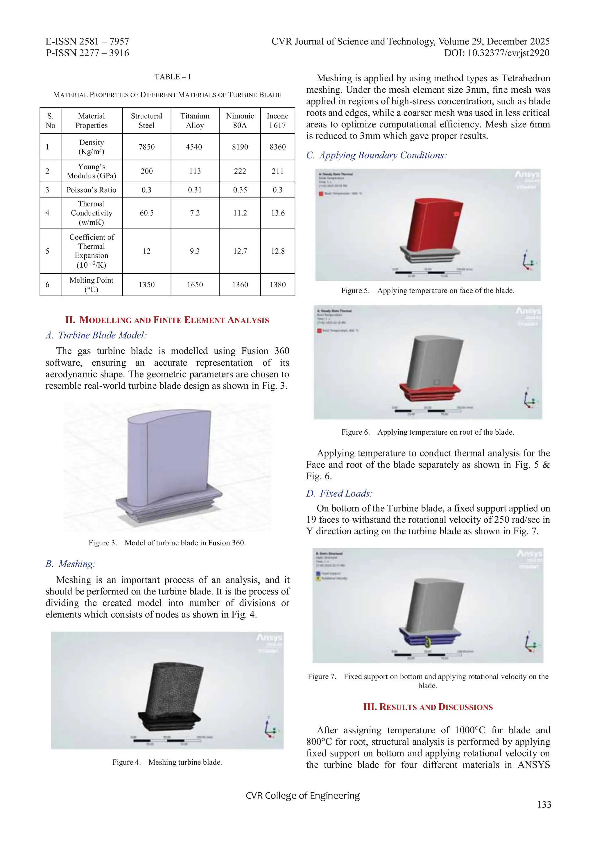 Modelling and Analysis of Gas Turbine Blade paper.pdf