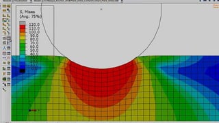 Modelling and analysis of rigid sphare and solid substrate(contact ...