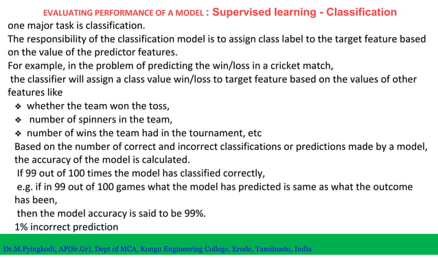 Machine Learning Model Evaluation Methods | PDF