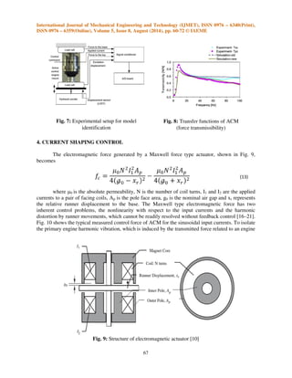Modelling and optimization of electromagnetic type active control ...
