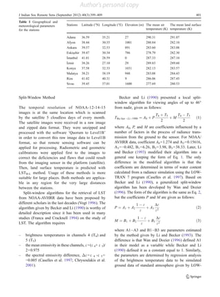 Modelling and remote sensing of land surface | PDF | Weather | Science