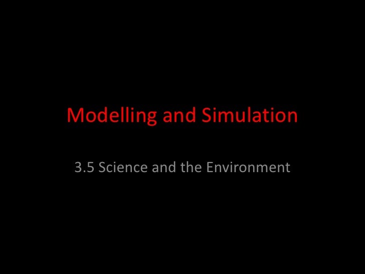 Modelling And Simulation
