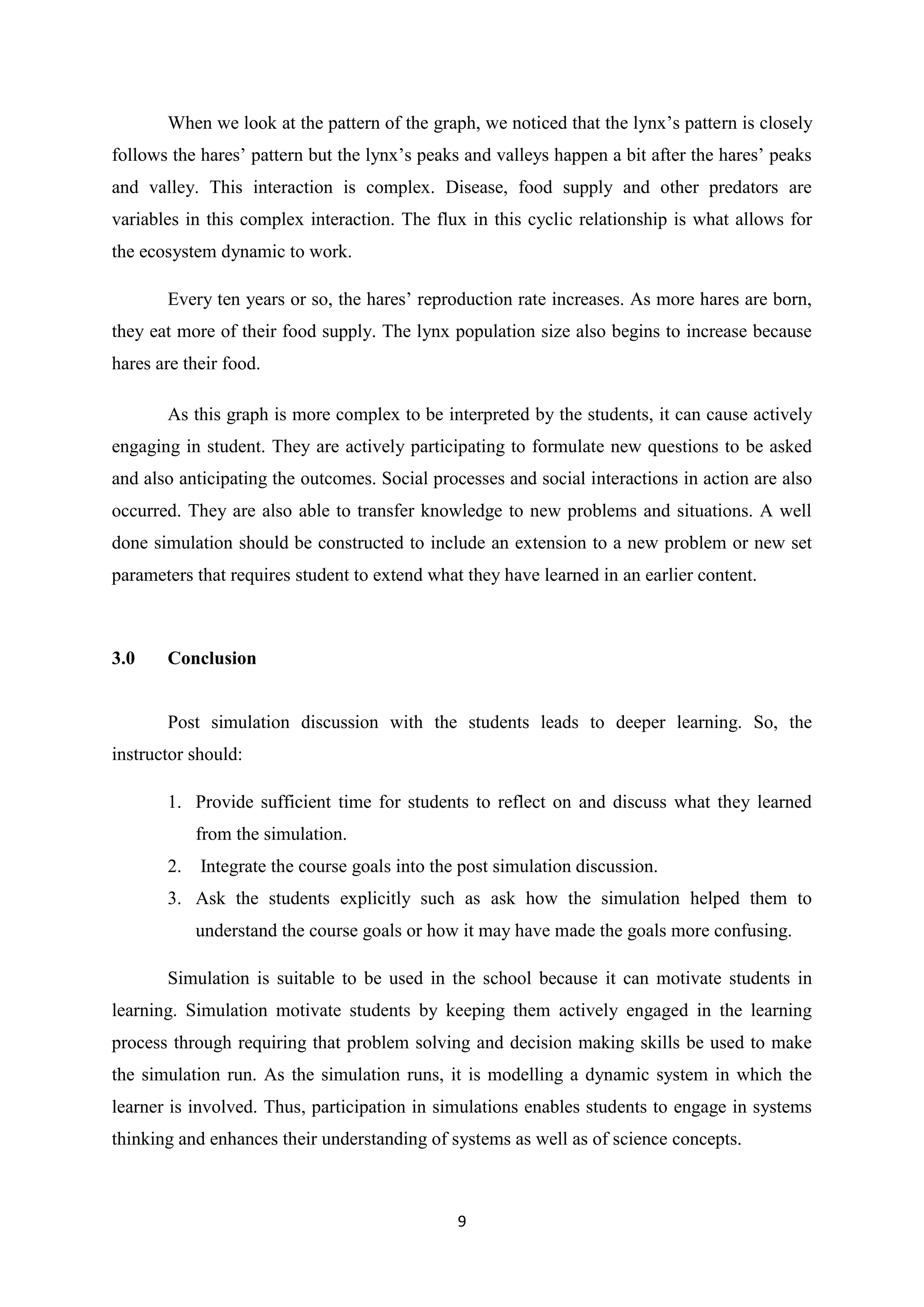 Modelling and simulation using stella | DOCX