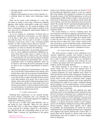 Modelling And Visualising Traces For Reflexivity In Synchronous Collaborative Systems | PDF