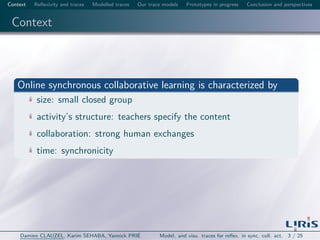 Modelling And Visualising Traces For Reflexivity In Synchronous ...