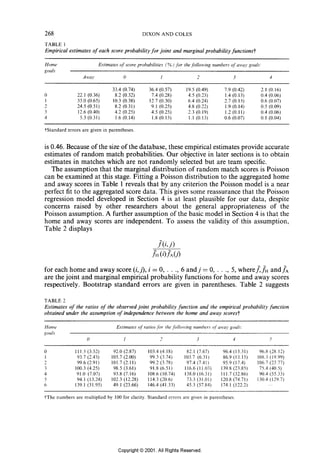 Modelling Association Football Scores | PDF