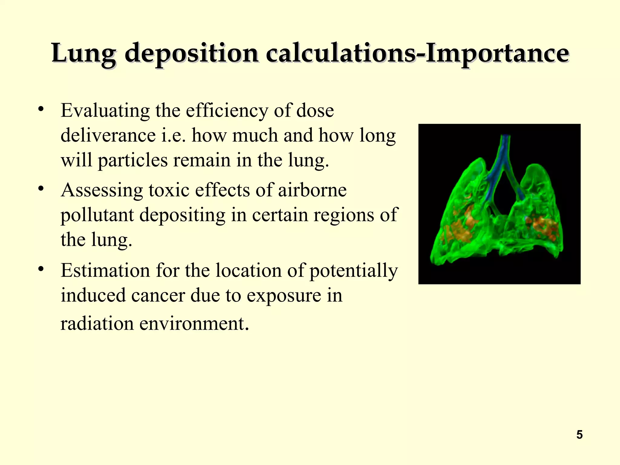 Implementation Of Charged Particles Deposition In Stochastic Lung Model