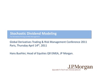 Stochastic Dividend Modeling | PPT