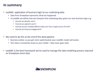 Modelling event data in look ml | PPT