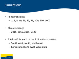 Modelling extreme conditions for wave overtopping at Weymouth - Oliver Way (Hyder Consulting ...