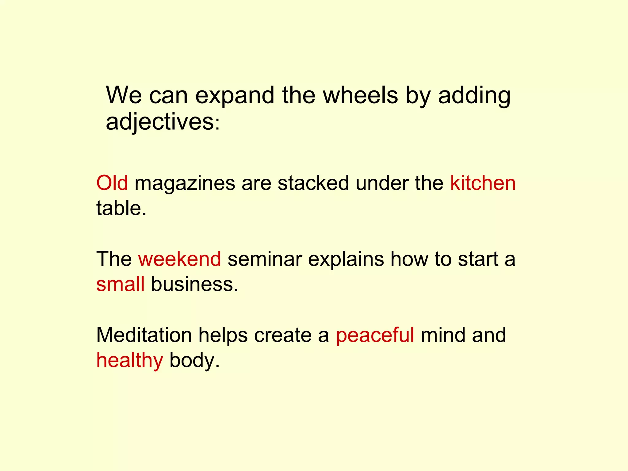 Modeling for sentence structure | PPT