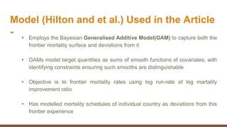 Modelling Frontier Mortality using Bayesian Generalised Additive Models | PPT